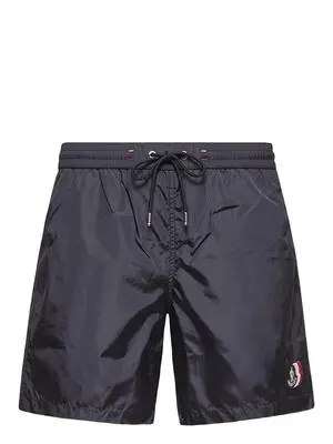 Moncler Swim Shorts With Patches - Blue