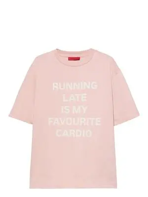 Max & Co. Cotton Slogan T-shirt - Pink