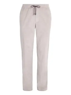 Sease Corduroy Slim Trousers - Grey