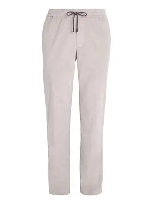 Sease Corduroy Slim Trousers - Grey