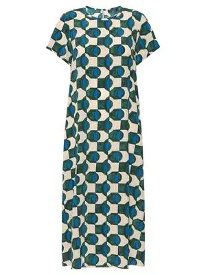 MAX MARA Weekend Max Mara Printed Silk Midi Dress