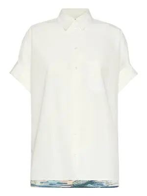 Max Mara Short Sleeve Printed Shirt - White