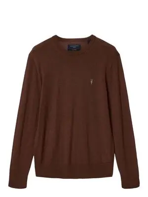 ALLSAINTS Merino Wool Mode Sweater - Brown