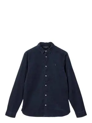 ALLSAINTS Cotton Corduroy Birchwood Shirt - Blue