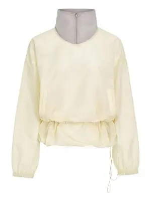 Source Unknown Callyn Zip Collar Shell Anorak - Yellow