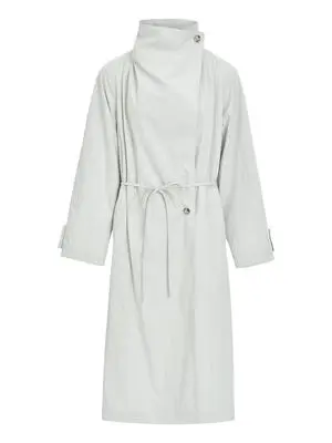 Source Unknown Cicero Funnel Neck Coat - Grey