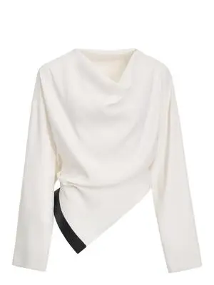 Source Unknown Amalia Draped Top - White