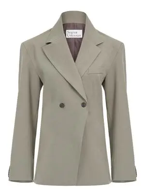 Source Unknown Nangy Cinched Blazer - Brown