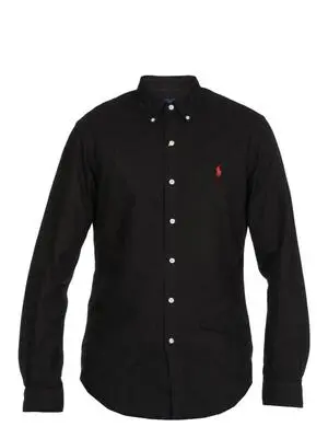 Ralph Lauren Polo Logo Embroidered Shirt - Black