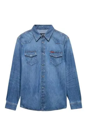 7 For All Mankind Long Sleeve Western Shirt - Canyon