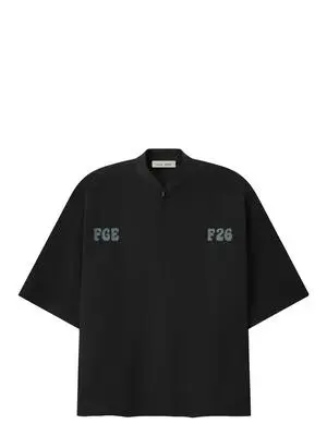 Fear Of God Half Zip Baseball Shirt - Black