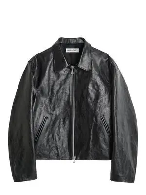 Our Legacy Mini Leather Jacket - Black