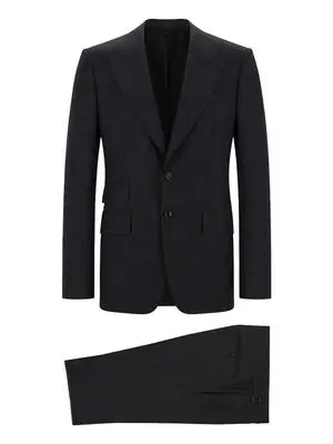 TOM FORD Completo Shelton In Grisaglia - Blue