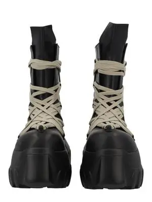 Rick Owens Lace Up Boots - Black