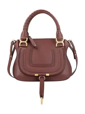 Chloé Marcie Small Satchel Bag - Brown