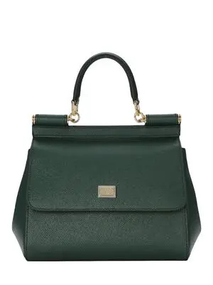 Dolce & Gabbana Sicily Medium Top Handle Bag - Blue