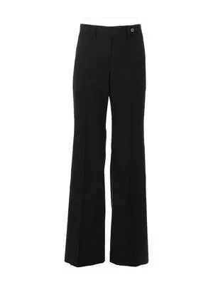 Paul Smith Bootcut Wool Trousers - Black