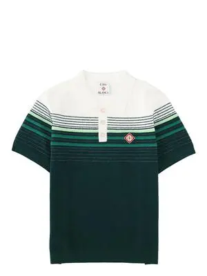 Casablanca Polo A Righe Boucl - Multicolor