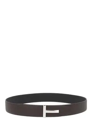 TOM FORD Cintura Con Fibbia T - Brown