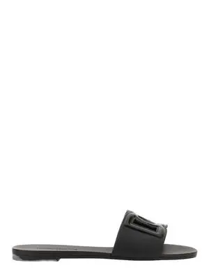 Dolce & Gabbana Dolce & Gabbana Rubber Slide Sandals Black