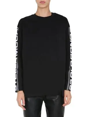Stella McCartney Long Sleeve Round Neck T-shirt - Black