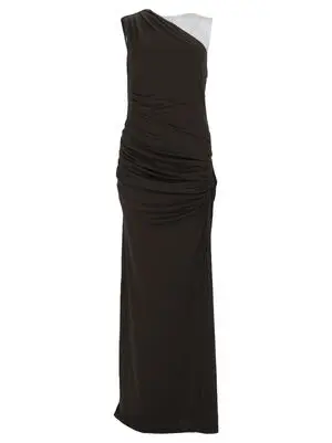 ROTATE BY BIRGER CHRISTENSEN Asymmetrical Midi Dress - Green