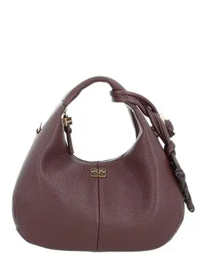 GANNI GANNI Small Hobo Bag Brown