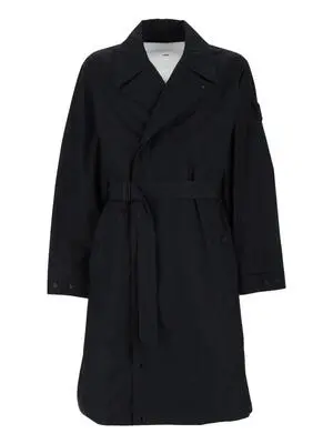 Stone Island Trench Coat - Black