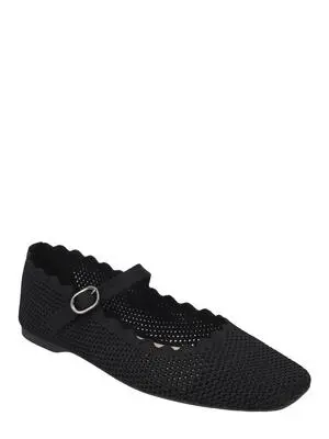 Pelle Moda Daely Knit Mary Jane Flat - Black