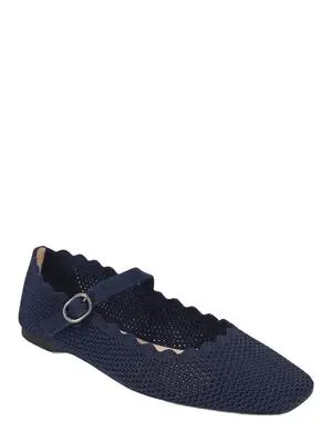 Pelle Moda Daely Knit Mary Jane Flat - Midnight
