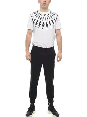 Neil Barrett Logo-embroidered Skinny-fit Track Pants - Black