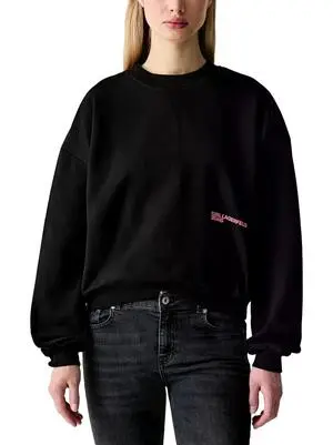 Karl Lagerfeld Logo Print Sweatshirt - Black