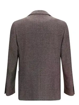 LARDINI Single-breasted Checked Blazer