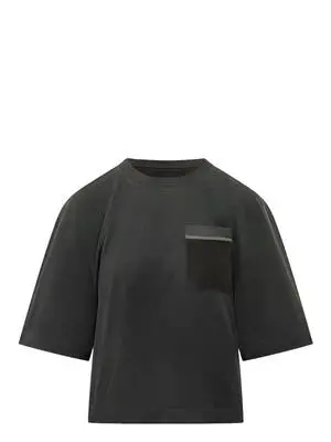 Brunello Cucinelli Embellished Pocket T-shirt - Black