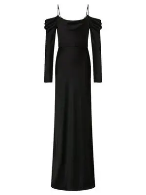 Rebecca Vallance Noire Long Sleeve Gown - Black