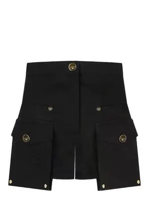 ELISABETTA FRANCHI Elisabetta Franchi Button Detail Shorts