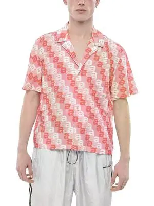 AWAKE NY Logo-detail Short-sleeve Shirt - Pink