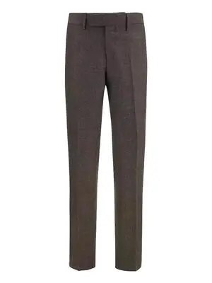 LARDINI Tailored Trousers - Brown
