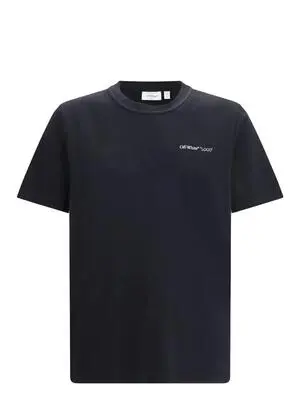Off-White Logo-print Short-sleeved T-shirt - Black