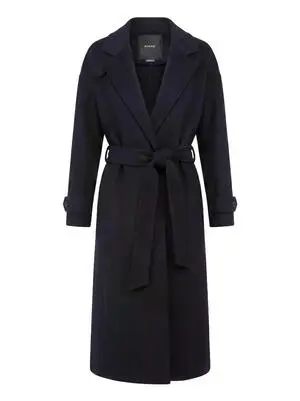 Pinko Casella Belted Coat - Blue