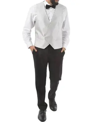 Corneliani Academy Cerimonia Logo-print Waistcoat - Grey