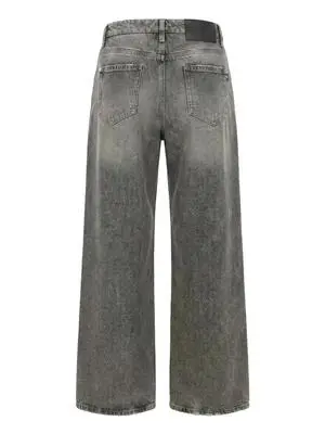 Ermanno Scervino Faded Straight-leg Jeans - Black