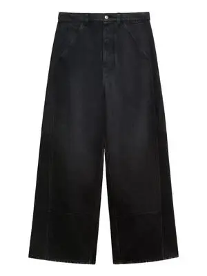 Marni Carpenter Pocket Oversized Jeans - Black