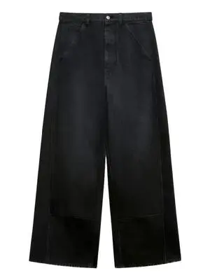 Marni Carpenter Pocket Oversized Jeans - Black