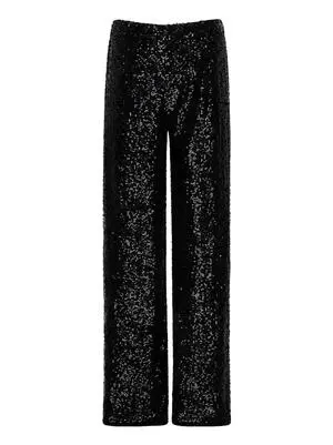 P.a.r.o.s.h P.A.R.O.S.H. Embellished Wide Leg Trousers Black