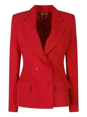 ELISABETTA FRANCHI Elisabetta Franchi Double-Breasted Peaked-Lapel Jacket