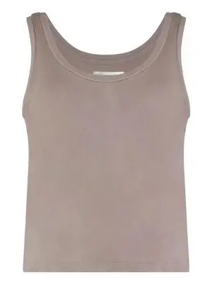 The Great. Scoop Neck Tank Top - Neutrals