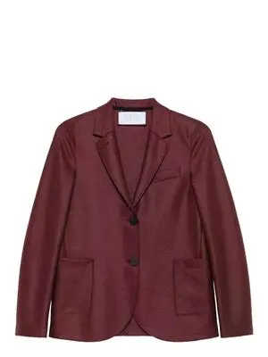 Harris Wharf London Single-breasted Notched-lapel Blazer - Red