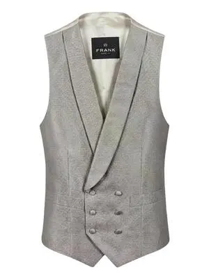 FRANKS Frank Double-breasted Waistcoat - Grey