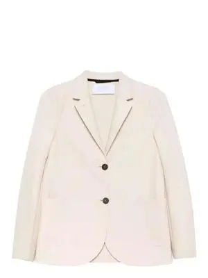 Harris Wharf London Harris Wharf London Notched Lapel Single-Breasted Blazer Neutrals